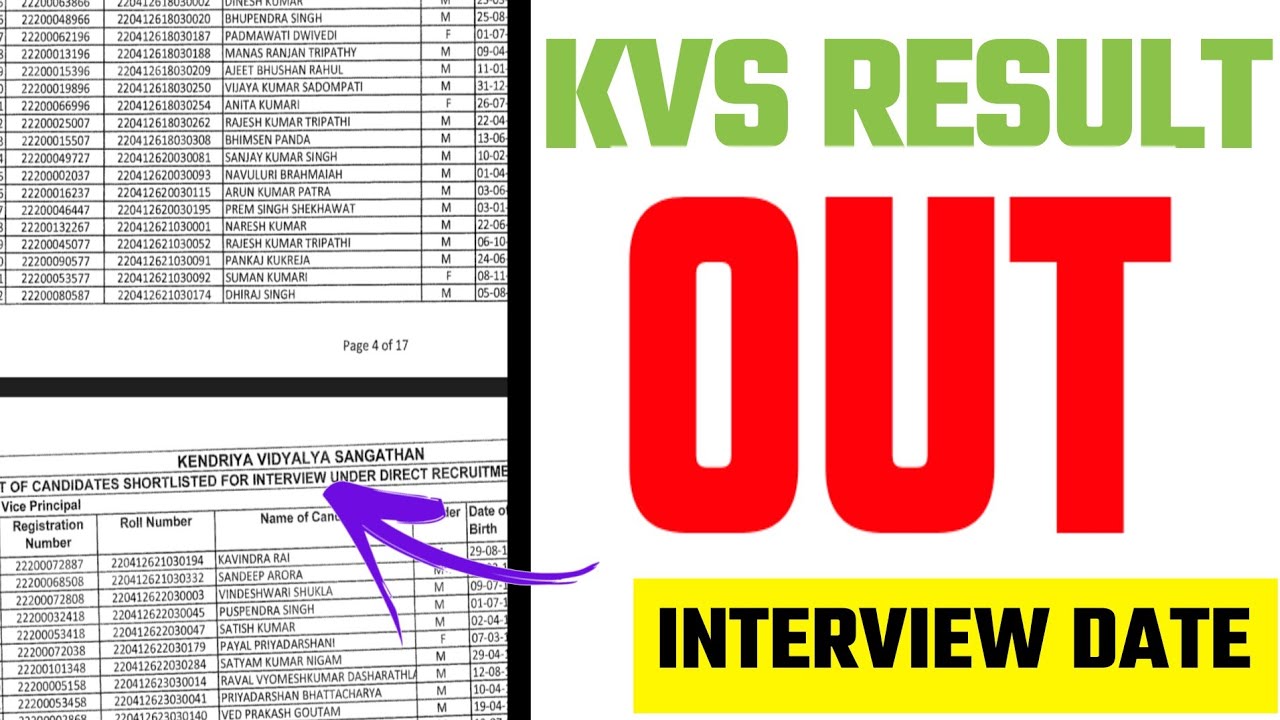 KVS RESULT DICLARE 2023 | KVS PRT RESULT 2023 || KVS PRT RESULT 2023 ...