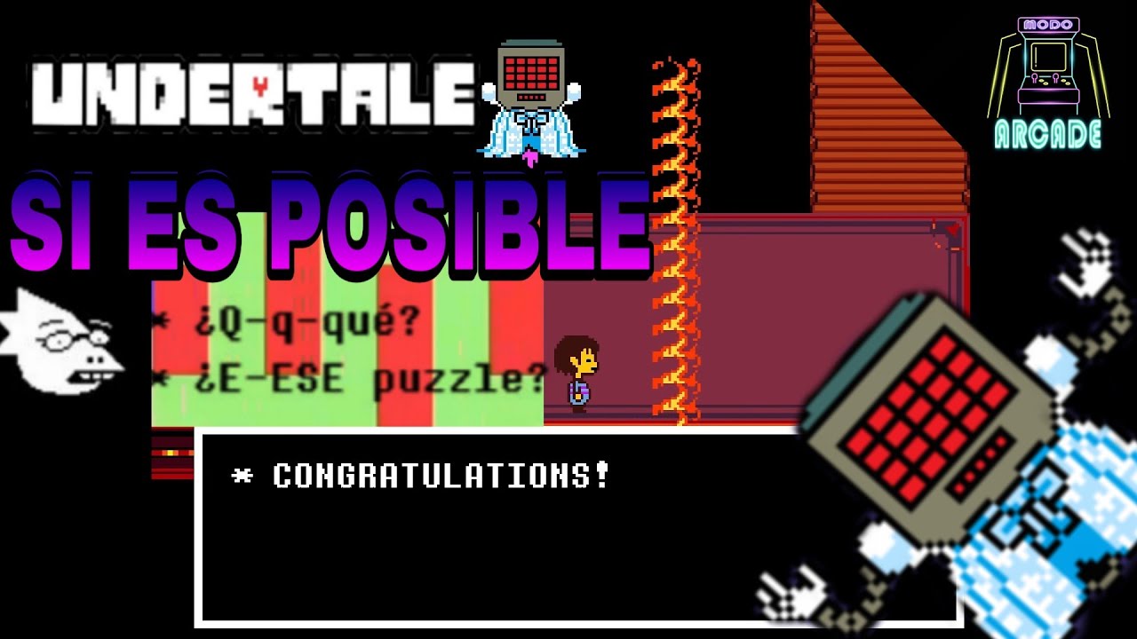 PUZZLE DE METTATON COMPLETADO !!! Undertale - YouTube