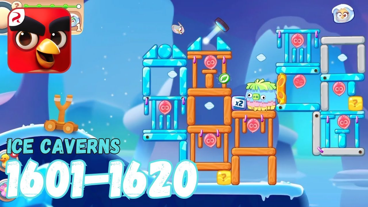 Angry Birds Journey: Levels 1601-1620 (Ice Caverns) Gameplay - Part 81 ...