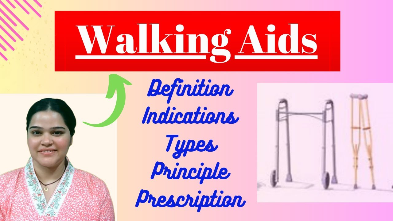Walking aids || physiotherapy || lecture with notes || full information ...