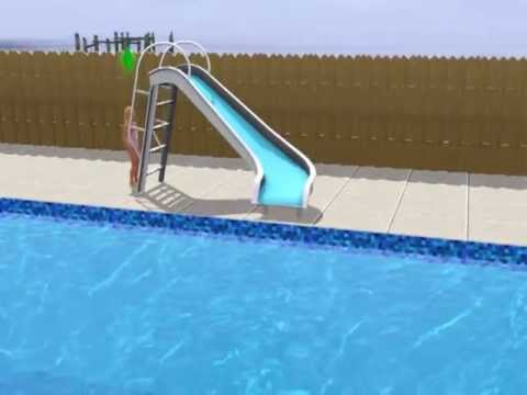 The Sims 3 Pool Slide - YouTube