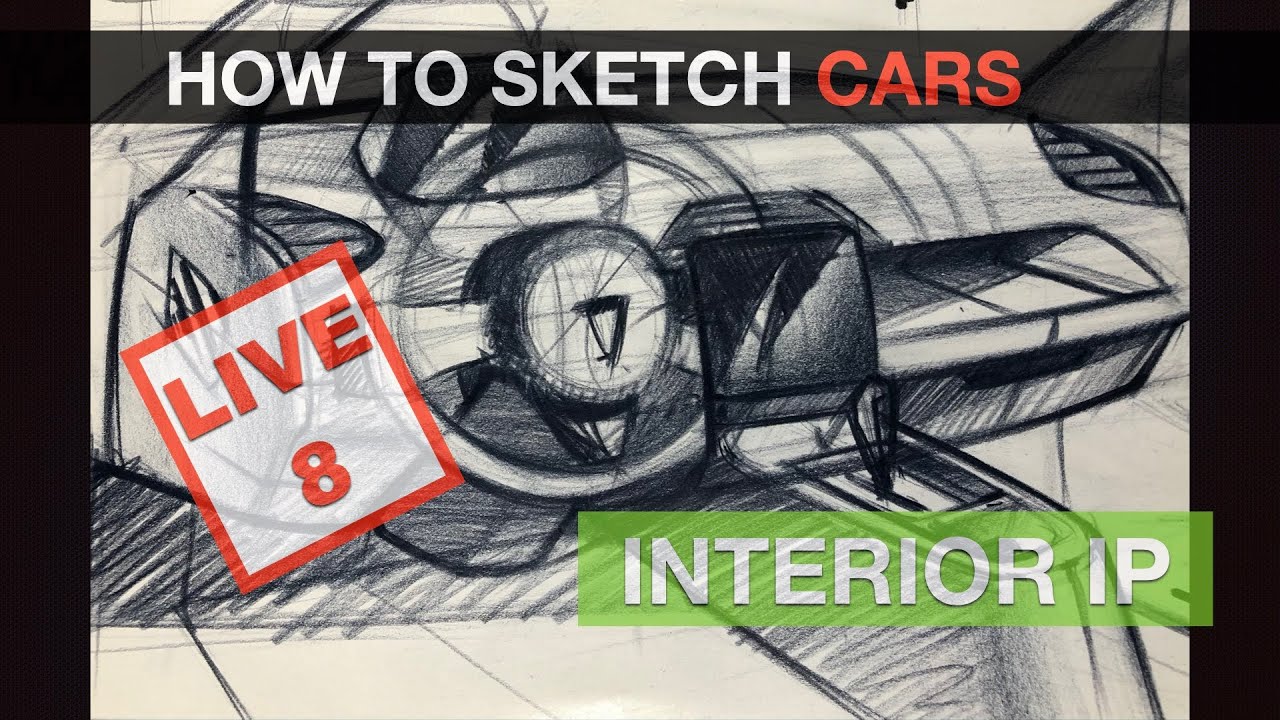 Sketching Live With You How to Draw a Car Interior - YouTube