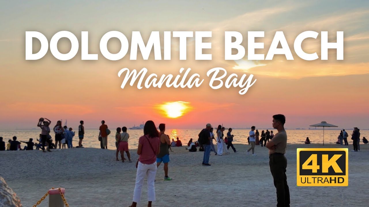 Experience Unforgettable Sunsets At Manila Baywalk Dolomite Beach! | 4K ...