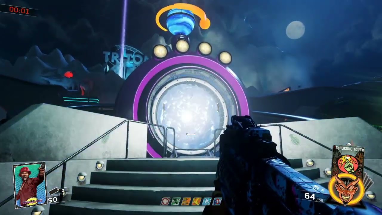 Zombies In Spaceland Alien Boss fight speed run - YouTube