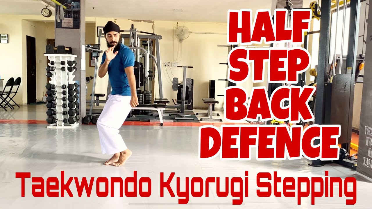 Taekwondo Fight Tutorial Lesson 2 - Half Step Back - Defensive Step ...