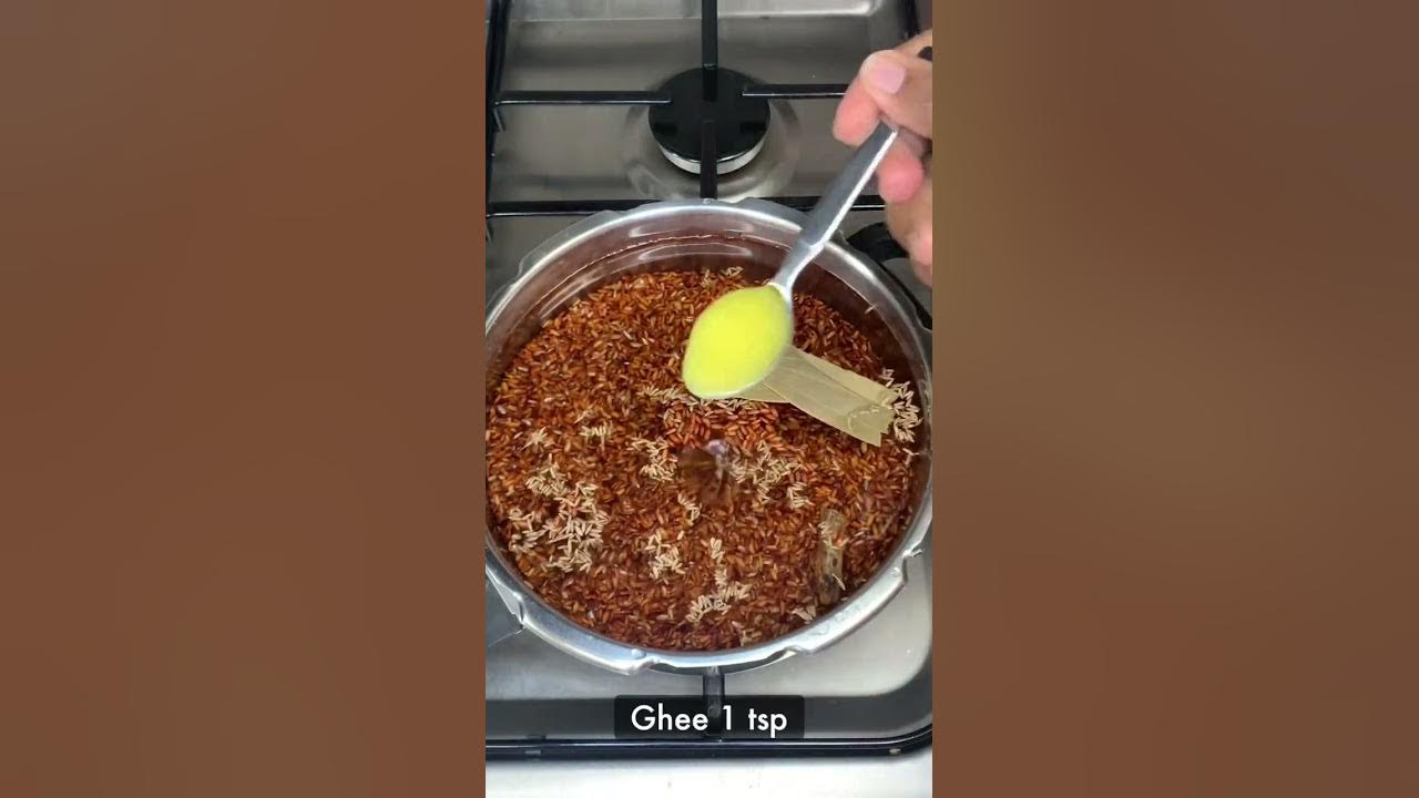 How To Cook Red Rice In Pressure Cooker Red Rice Super Food Easy