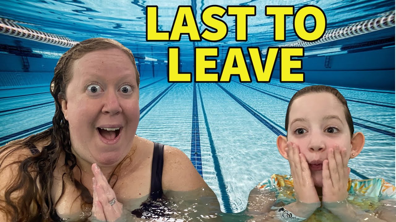 LAST TO LEAVE THE POOL CHALLENGE!!! - YouTube