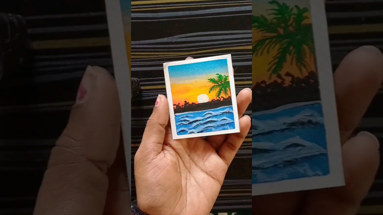 My Smallest Painting Ever || Mini painting #art #viral #trending # ...