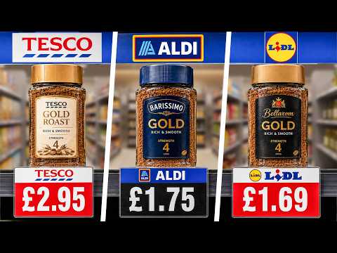 Wir haben Instant-Kaffee von Tesco, Aldi, Lidl & 8 weiteren britischen Supermärkten getestet | Di...