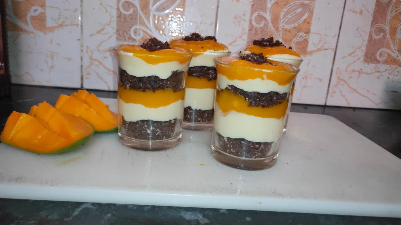 3 layer mango pudding - YouTube
