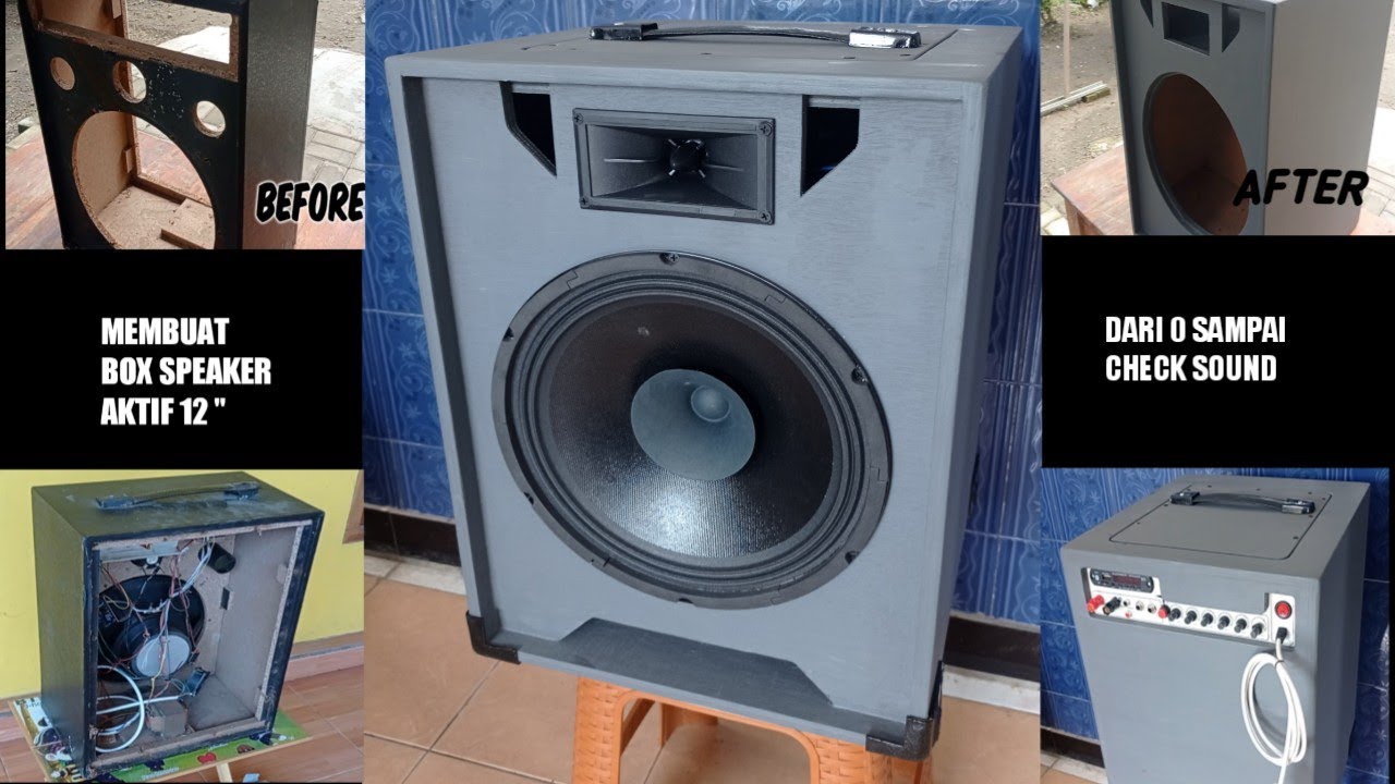 membuat box speaker aktif 12 inch | check sound box monitor speaker 12 ...