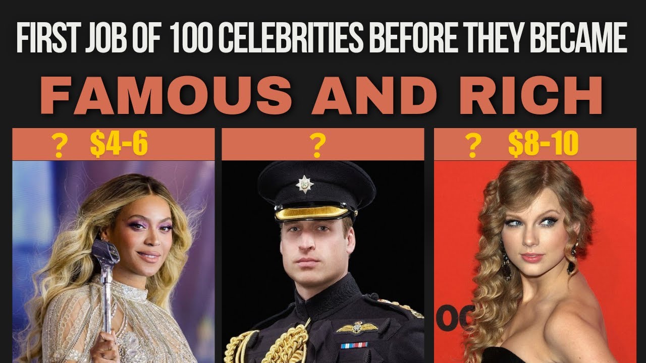 100 Celebrities' CRAZY First Jobs You WON'T Believe! From Scoops to ...