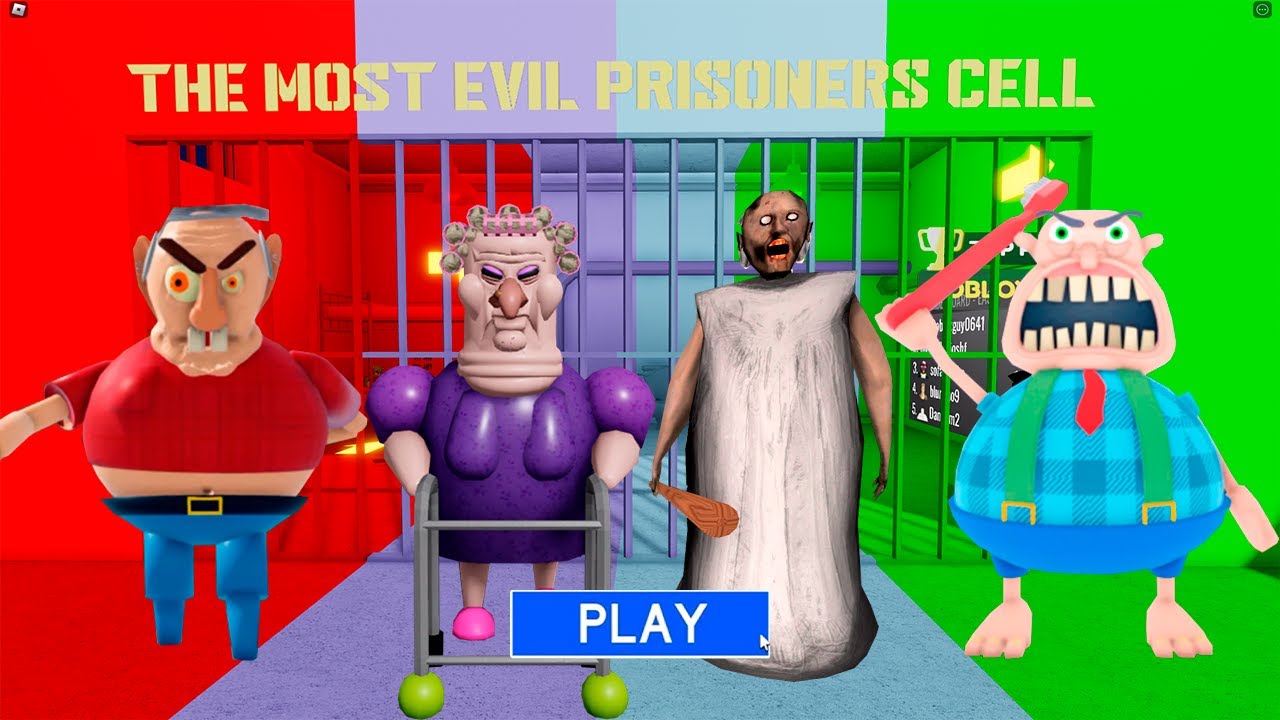 EVIL GRANDPA VS GRUMPY GRAN VS GRANNY VS MR MEANIE? OBBY Full Gameplay ...