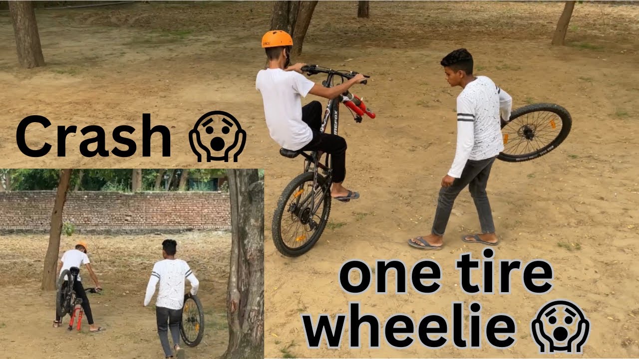 Practice one tire wheel after 1 year - YouTube