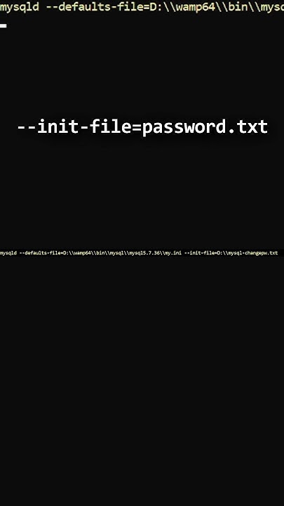 How To Mysql Password Reset Sql Tutorial Youtube