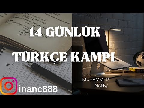 14 GÜNLÜK TÜRKÇE KAMPI TÜRKÇE DERS ÇALIŞMA PROGRAMI KPSS-YKS
