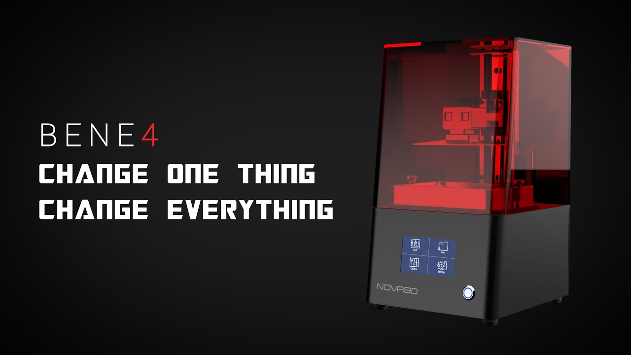 Nova3d New Released MSLA 3D Printer Bene4 is On Sale Now - YouTube