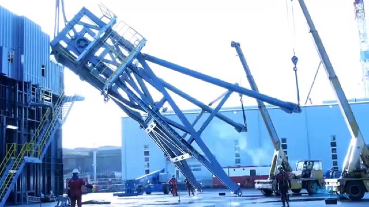 Bentec Euro Rig – Hydraulic Mast Erection Европейские буровые установки ...