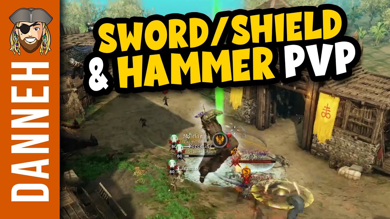 Sword Shield & Hammer POV PVP Build - New World PVP - YouTube