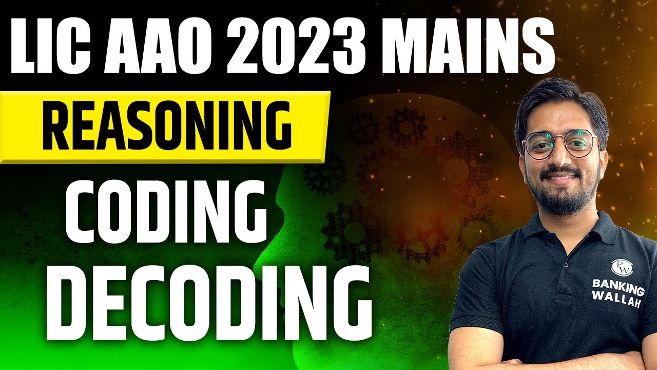 Coding Decoding | LIC AAO 2023 Mains | Sachin Sir - YouTube