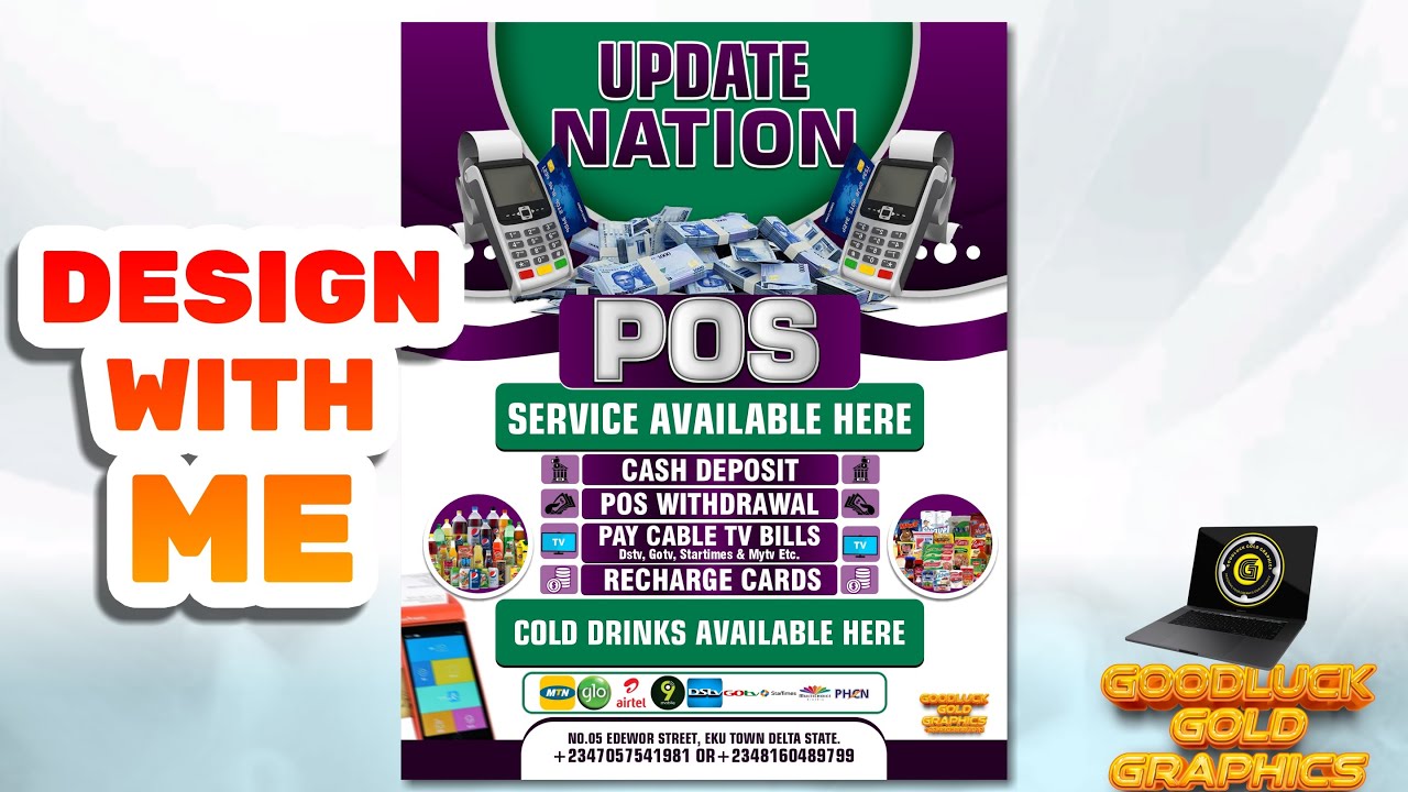 How To Create POS Banner Using CorelDraw - Complete Tutorial for ...