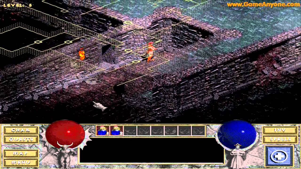 Diablo: Hellfire - Rogue - Normal - Part 3: Snotspill & The Magic Rock ...