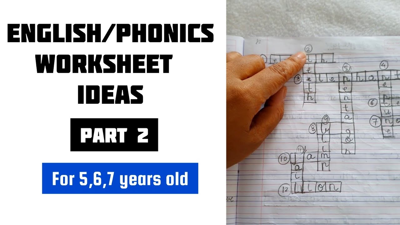 English/Phonics worksheet ideas for 5,6,7 year olds. Includes GK ...