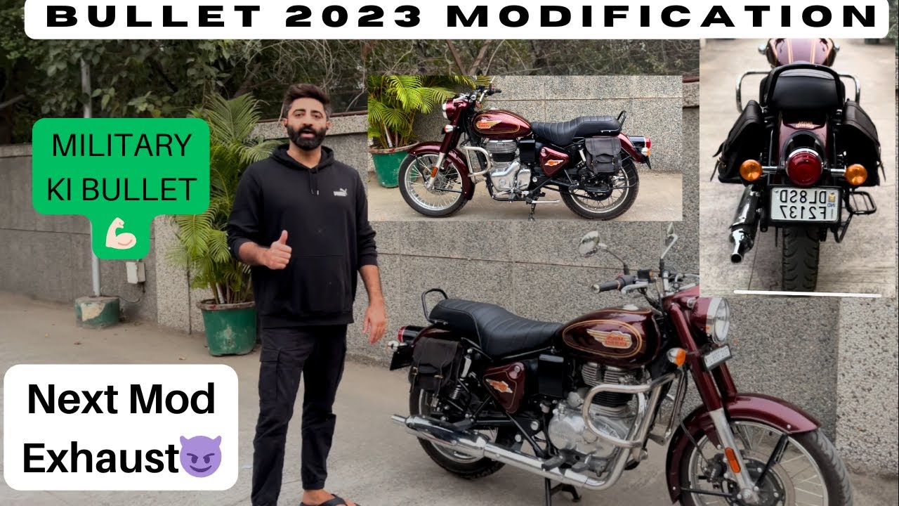 Royal Enfield Bullet 2023 Saddle Bags. Must have Accessory for your ...