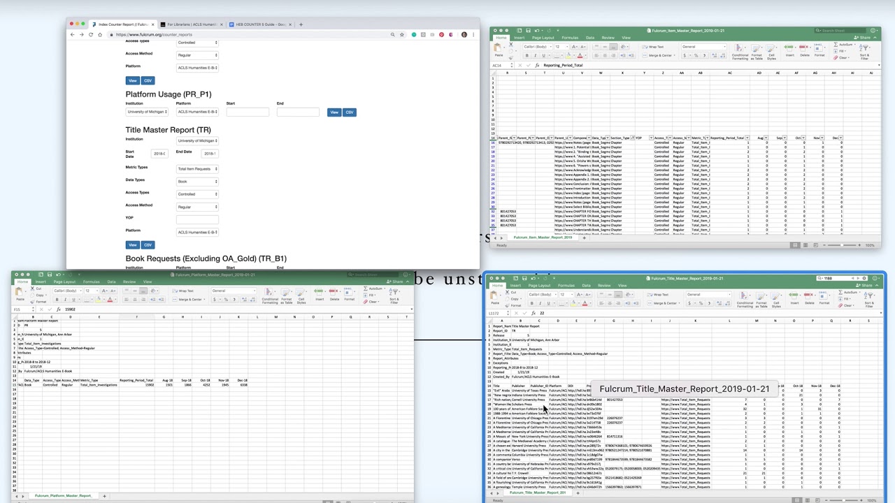 Running HEB Usage Stats on COUNTER 5 - YouTube