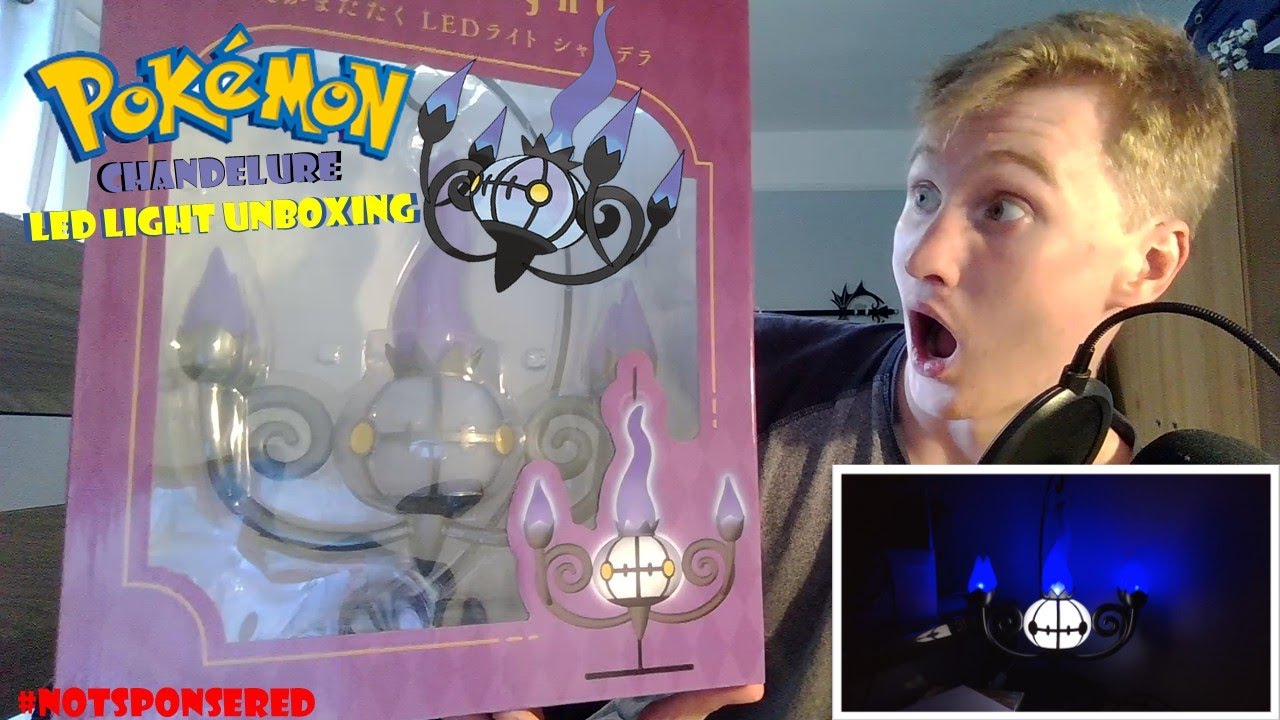 Pokémon Chandelure LED Light Lamp [Unboxing and Review] - YouTube