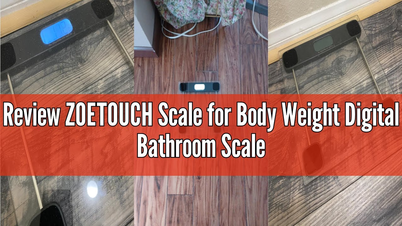 Review ZOETOUCH Scale for Body Weight Digital Bathroom Scale Accurate ...