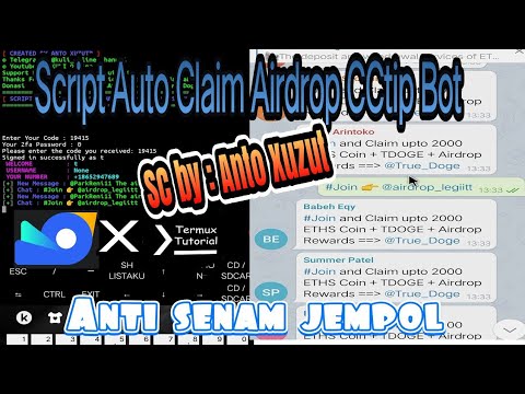 Script Termux Auto Claim Airdrop CCtip Bot Group Free / Auto Reply ...