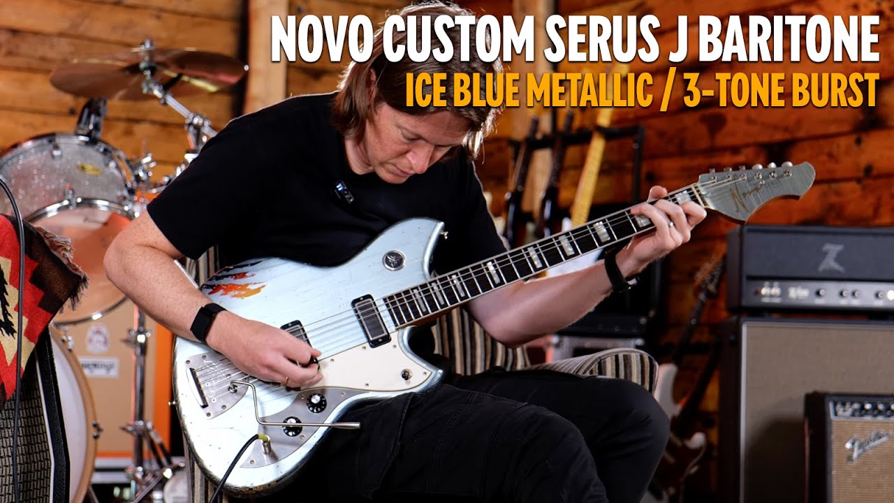 Novo Custom Series Serus J Baritone | Ice Blue Metallic over ’64 3-Tone ...
