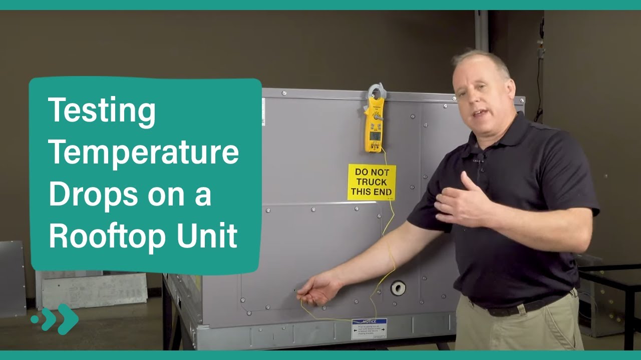 How to Test Temperature Drops on a Packaged RTU - YouTube