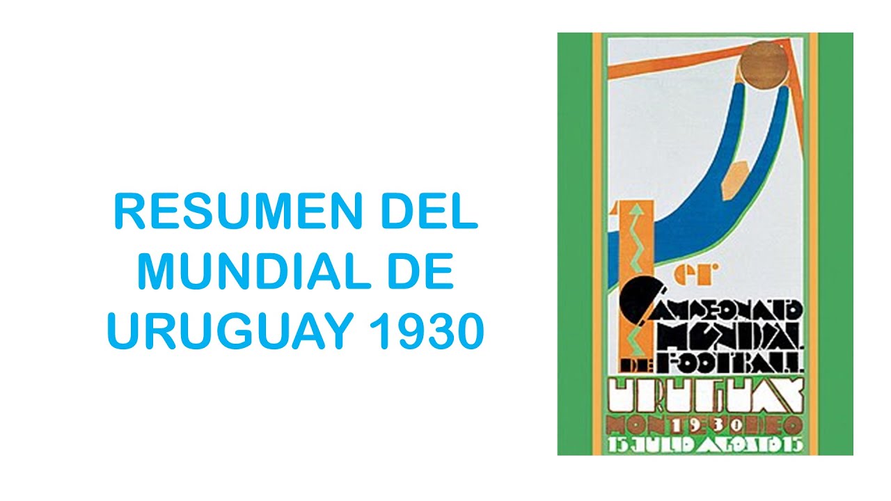 Resumen de la primera copa del mundo de Uruguay 1930 - YouTube