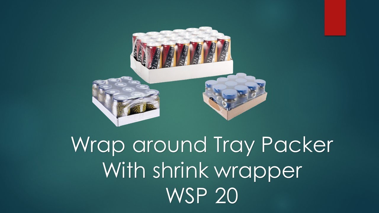 Tray packer with shrink wrapper WPS 20 - YouTube