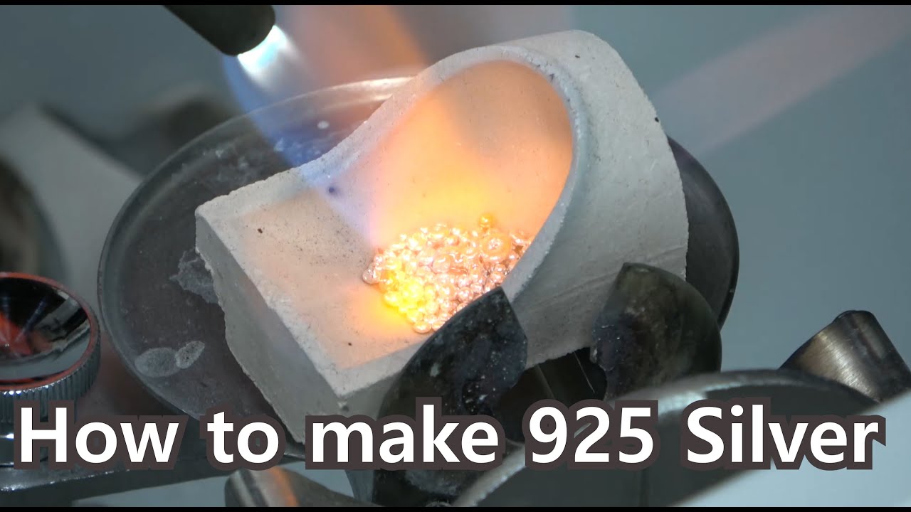 How to make 925 silver. 925 은 만들기 - YouTube