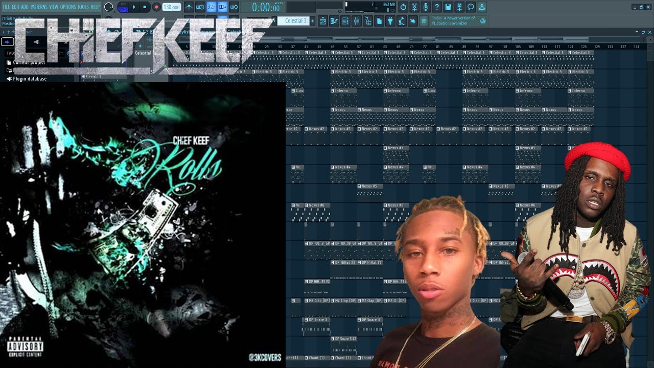 How "Rolls" By Chief Keef was made in FL Studio - YouTube