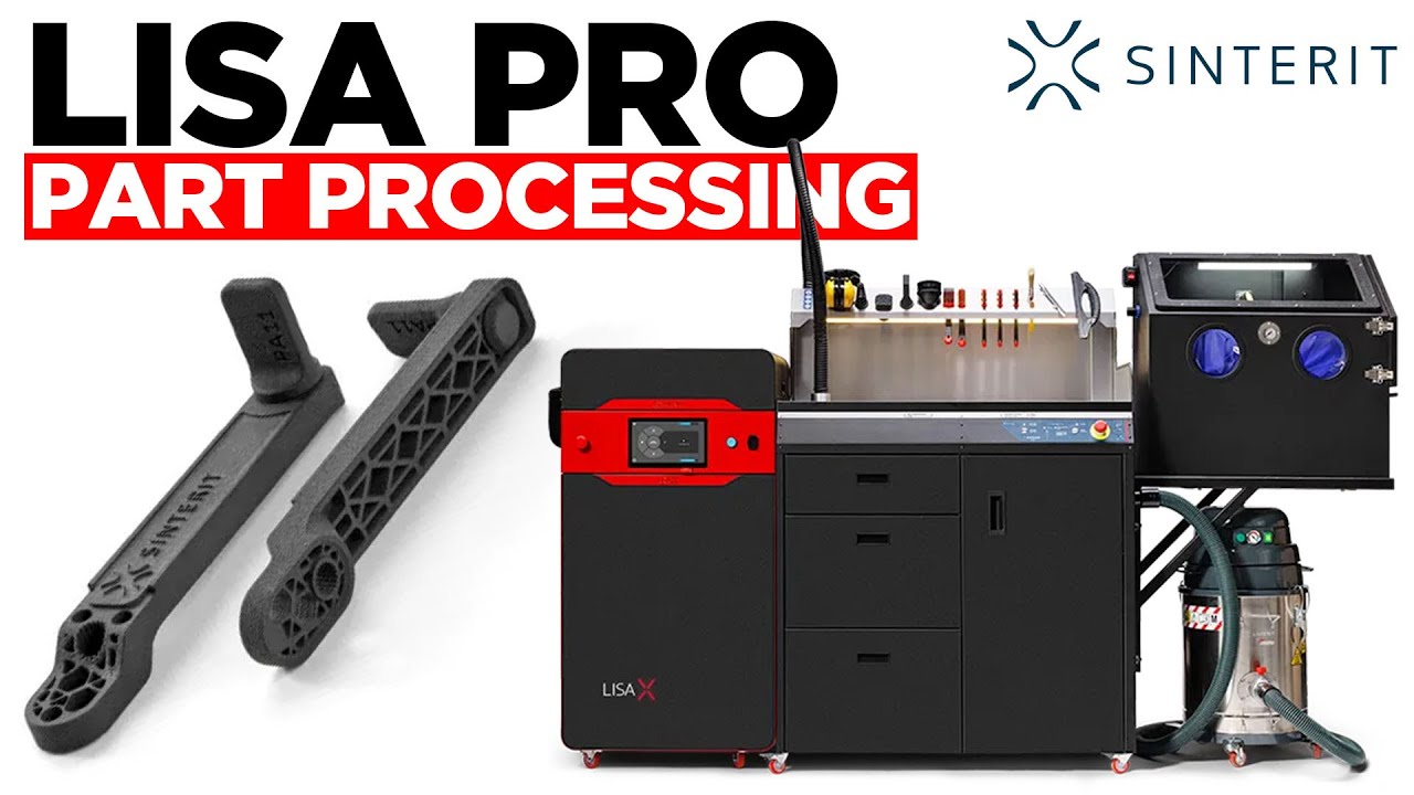 Post Processing SLS 3D Printed Parts With The Sinterit Lisa Pro ...