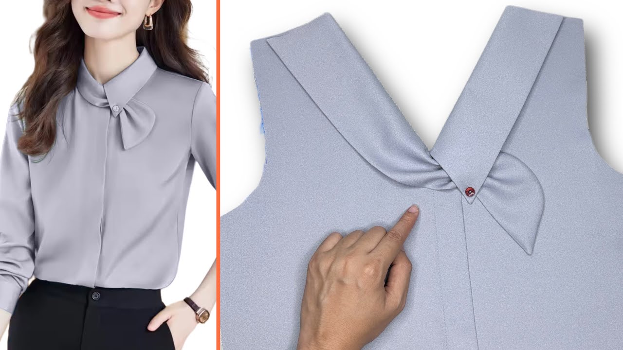 Asymmetrical Collar Neck Design that you will not find Difficult to sew ...