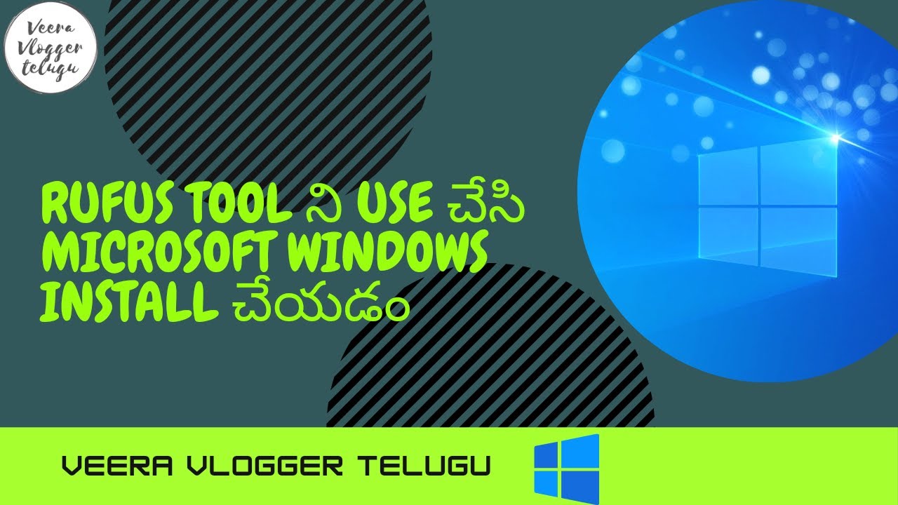 Windows 10 Operating System Installation using Rufus Tool Via USB - YouTube