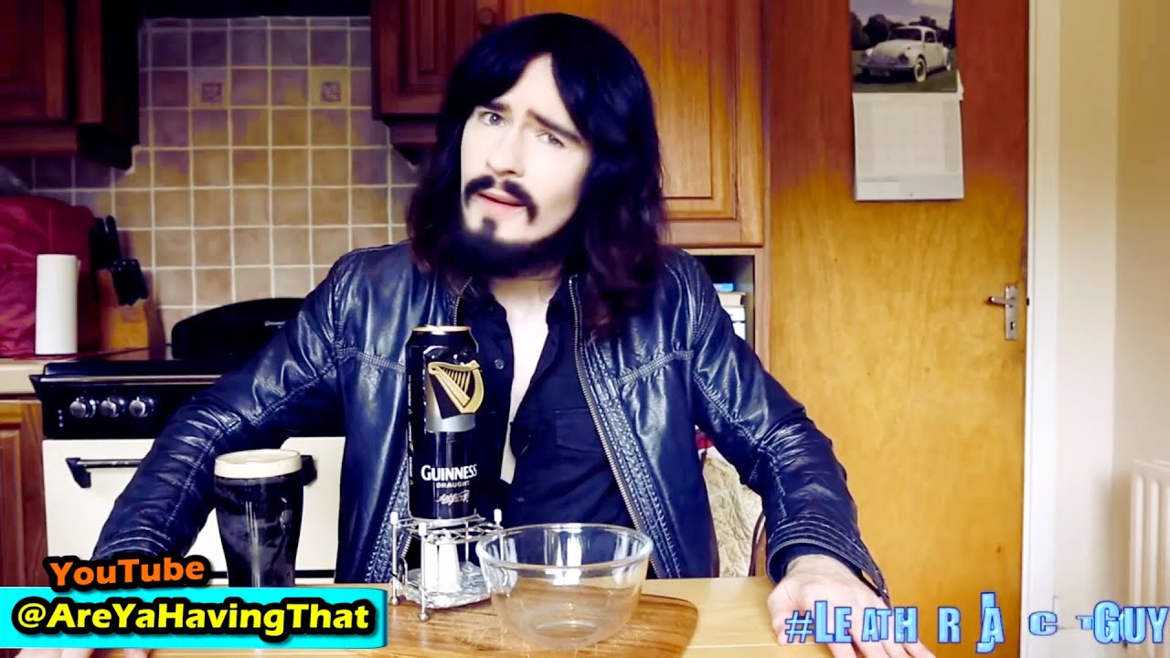 Guinness Popcorn Machine With Leather Jacket Guy #shorts - YouTube
