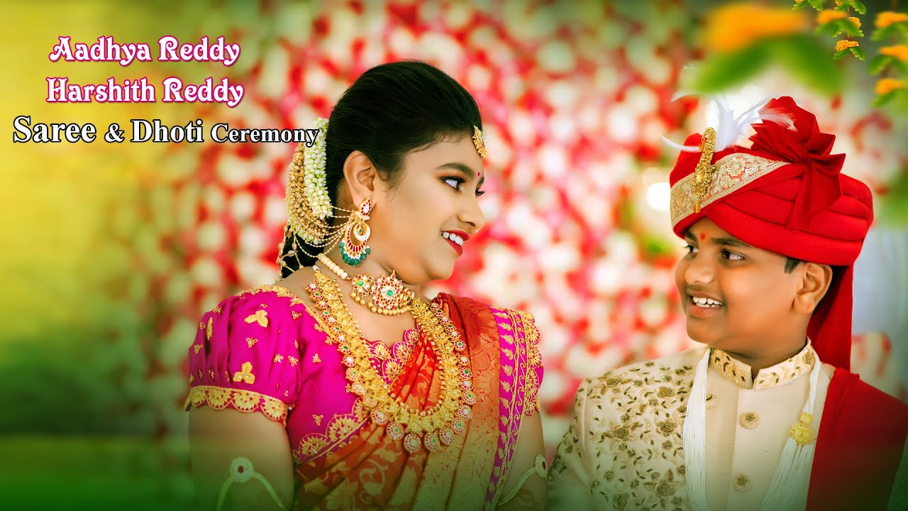 Aadhya Reddy ,Harshith Reddy. Saree & Dothi Tesear 4K.IMAGE MEDIA THE ...