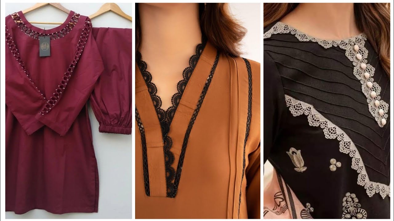 Top 80+ shirt neck design for girls | neck design | | shirt design ...