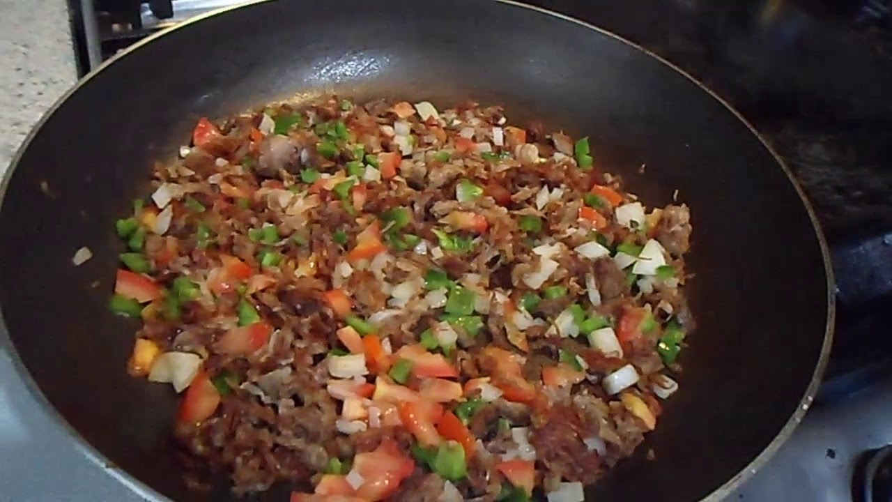 machaca de barbacoa ala mexicana - YouTube