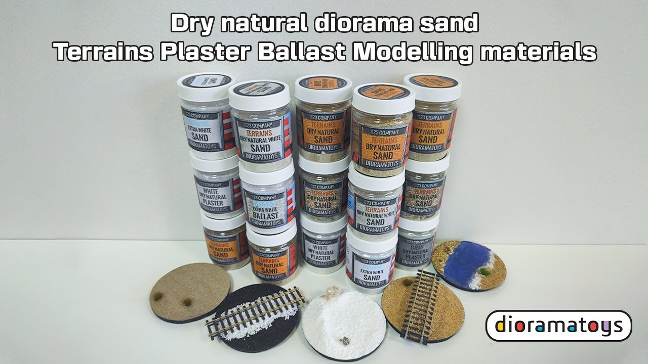 Dry natural diorama sand Terrains Plaster Ballast Modelling materials ...