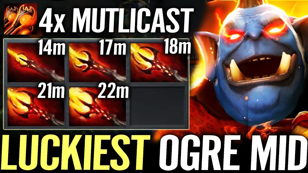 🔥 LUCKIEST Ogre Magi MID Dagon Fast Build — 22min MAX DAGON 4x ...