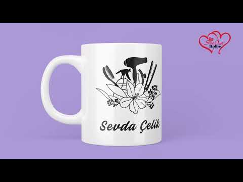 Mesleğine Aşık Kuaförler İçin Kişiye Özel Kupa  İsim Yazılı Bardak ✂️☕VUAO - Size Özel Hediye