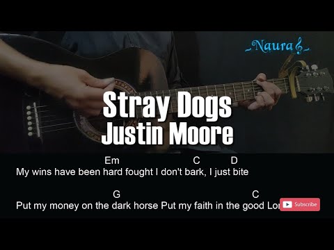 Justin Moore - Stray Dogs Guitar Chords Lyrics - YouTube