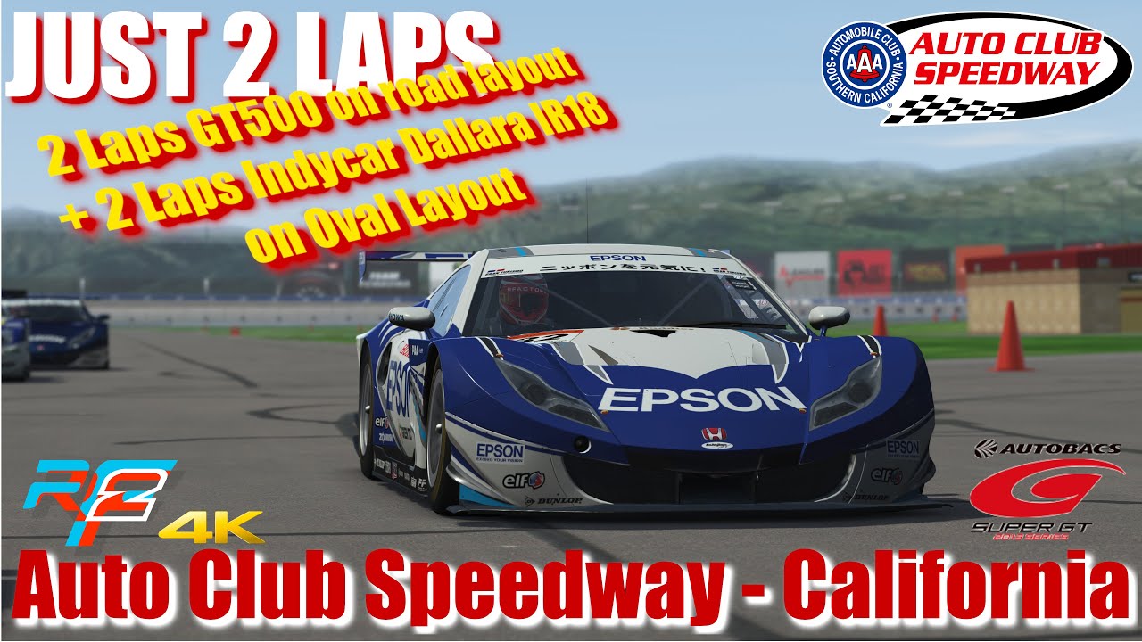 rFactor2 - Auto Club Speedway - Oval + Road Track - Indycar + Super ...